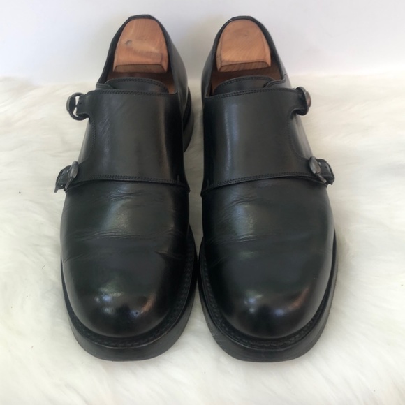 Gucci | Shoes | Gucci Black Casual Double Buckles Monk Strap Slip On ...